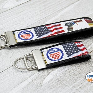 2nd Amendment Keychain With Tassel | Second Amendment Key Fob | Regular ...