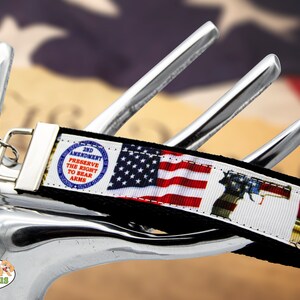 2nd Amendment Keychain With Tassel | Second Amendment Key Fob | Regular ...