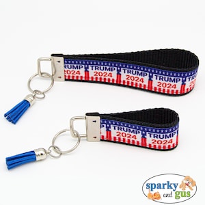Trump 2024 Keychain With Tassel | Trump 2024 Key Fob | Regular or Mini ...