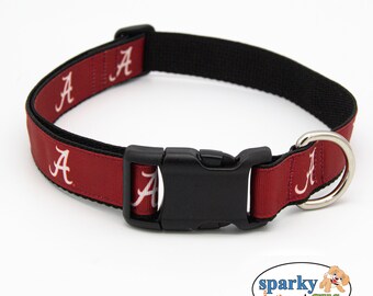Alabama Crimson Tide Dog Collar - Etsy