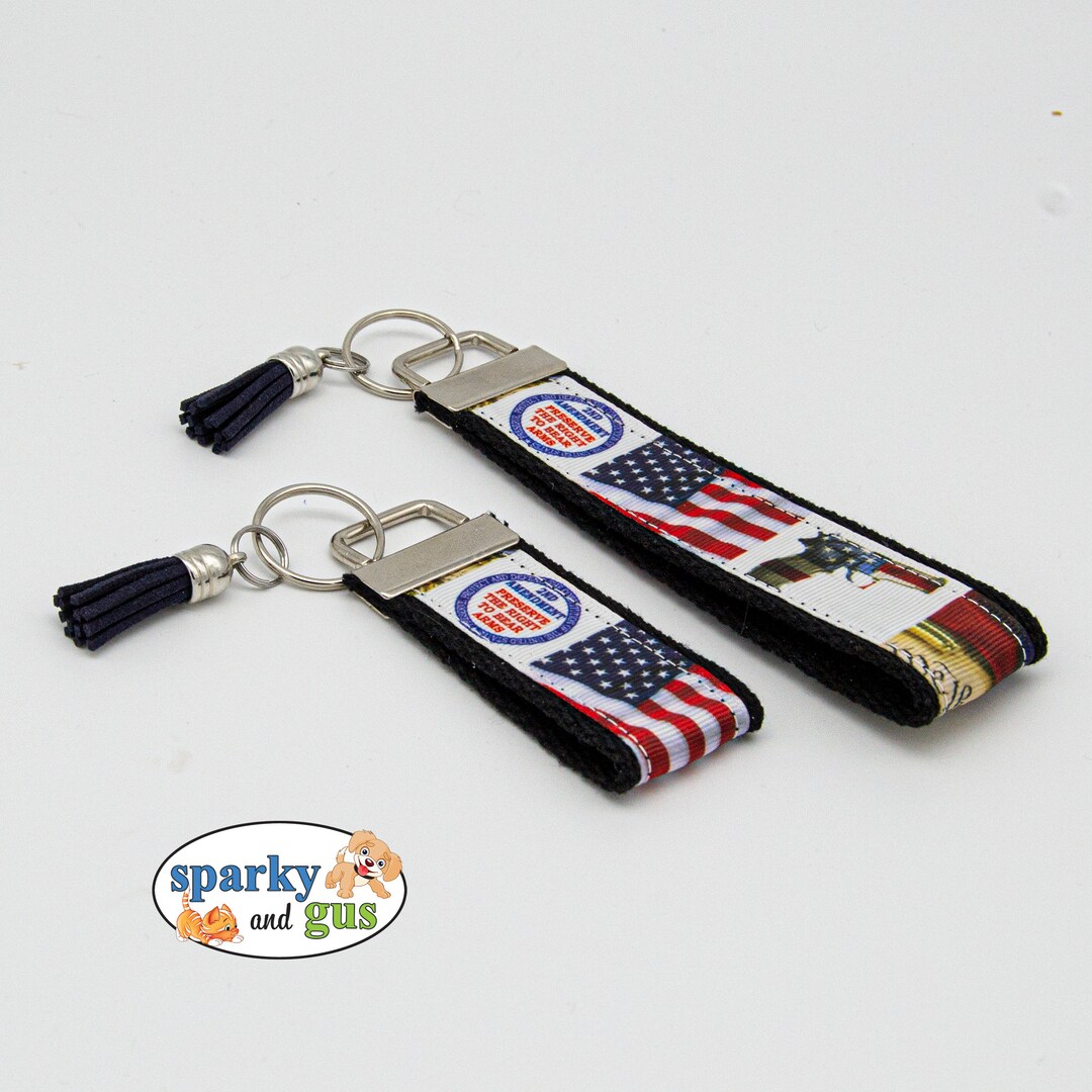 2nd Amendment Keychain With Tassel | Second Amendment Key Fob | Regular ...