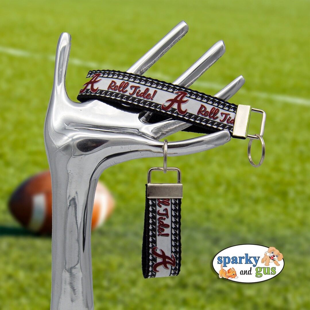 Alabama Inspired Keychain With Tassel | Crimson Tide Regular or Mini ...