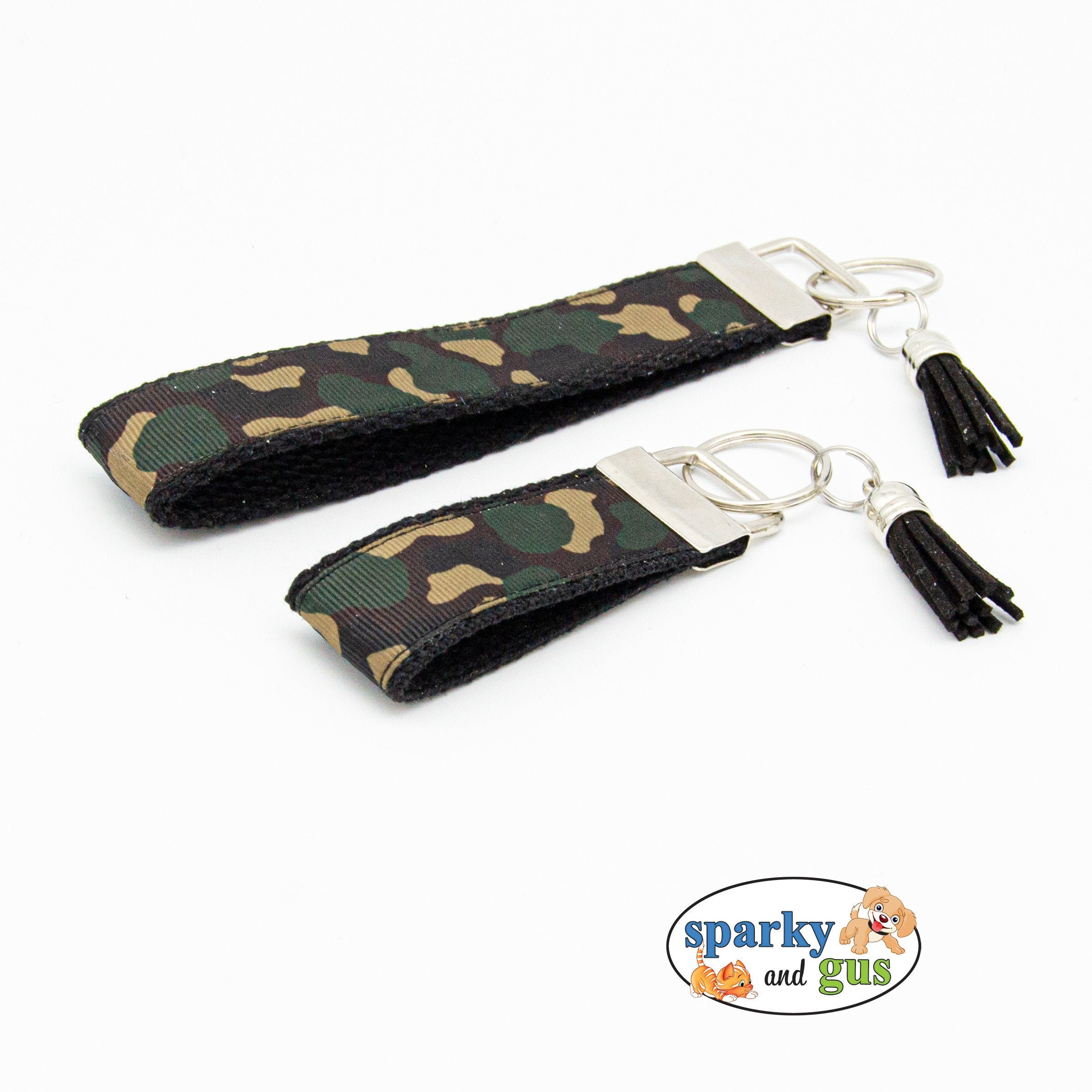 Camo Keychain With Tassel: Handmade Key Fob - Etsy