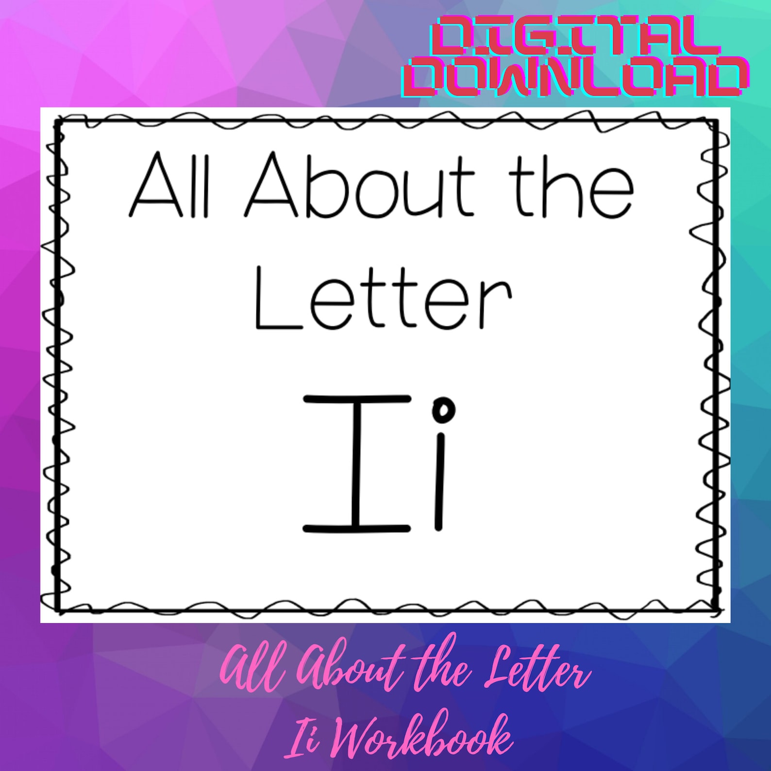 All About the Letter Ii Workbook Letter Ii Practice Sheets - Etsy