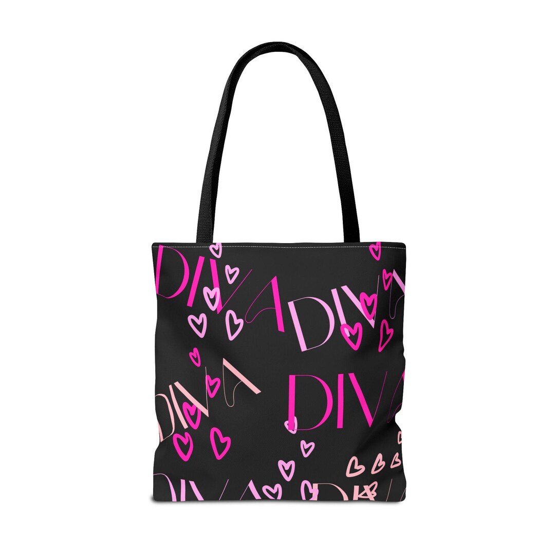 DIVA Pink Tote Bag - Etsy