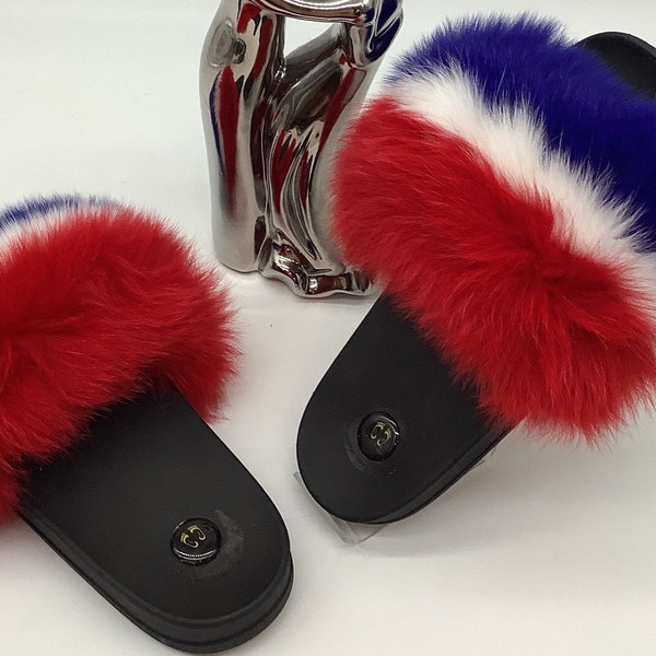Fluffy Slides - Etsy