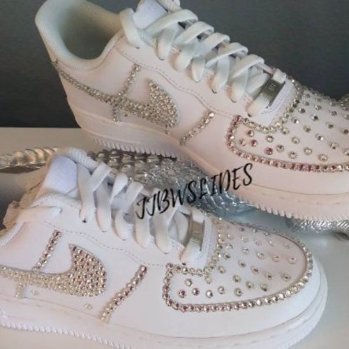 Custom Swarovski Crystal Bling Nike Air Force 1 Wedding - Etsy