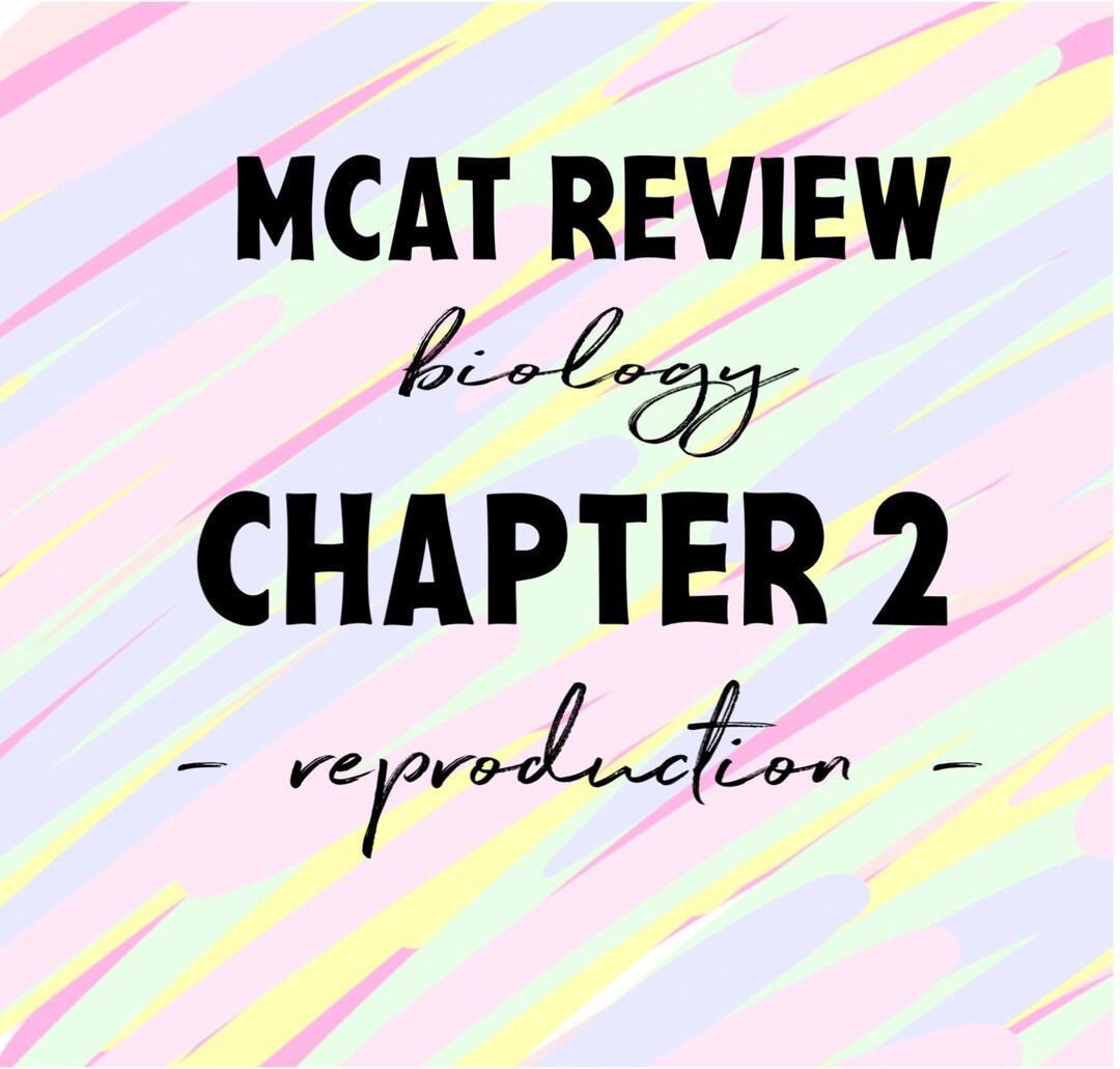 14 Pages MCAT Biology Review Notes - Chapter 2 (reproduction) - Etsy Canada