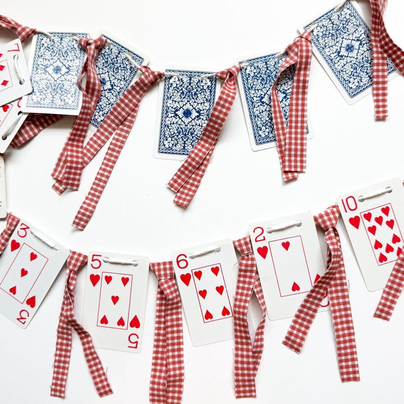 Playing Card Garland - Etsy