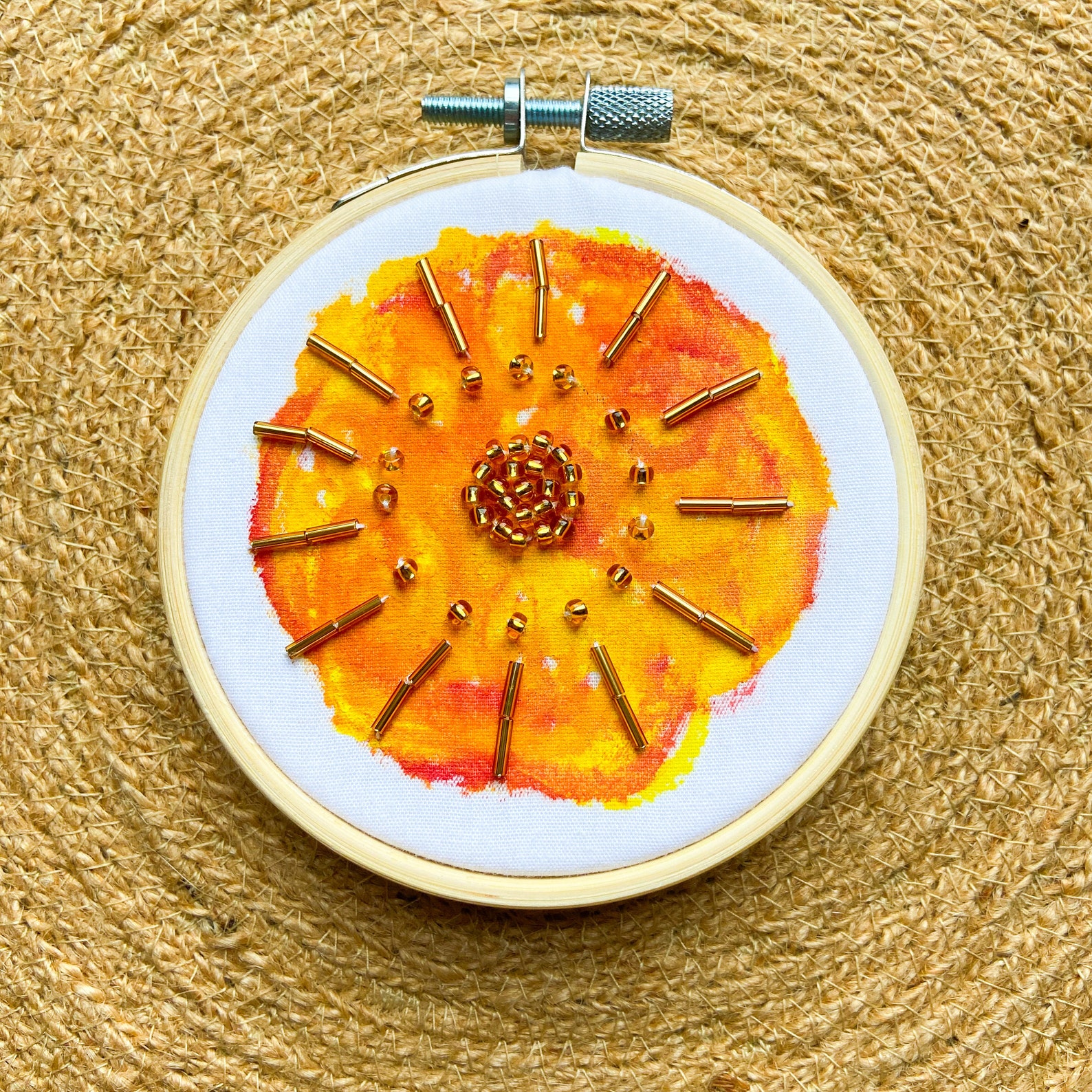 Beaded Sun Embroidery - Etsy