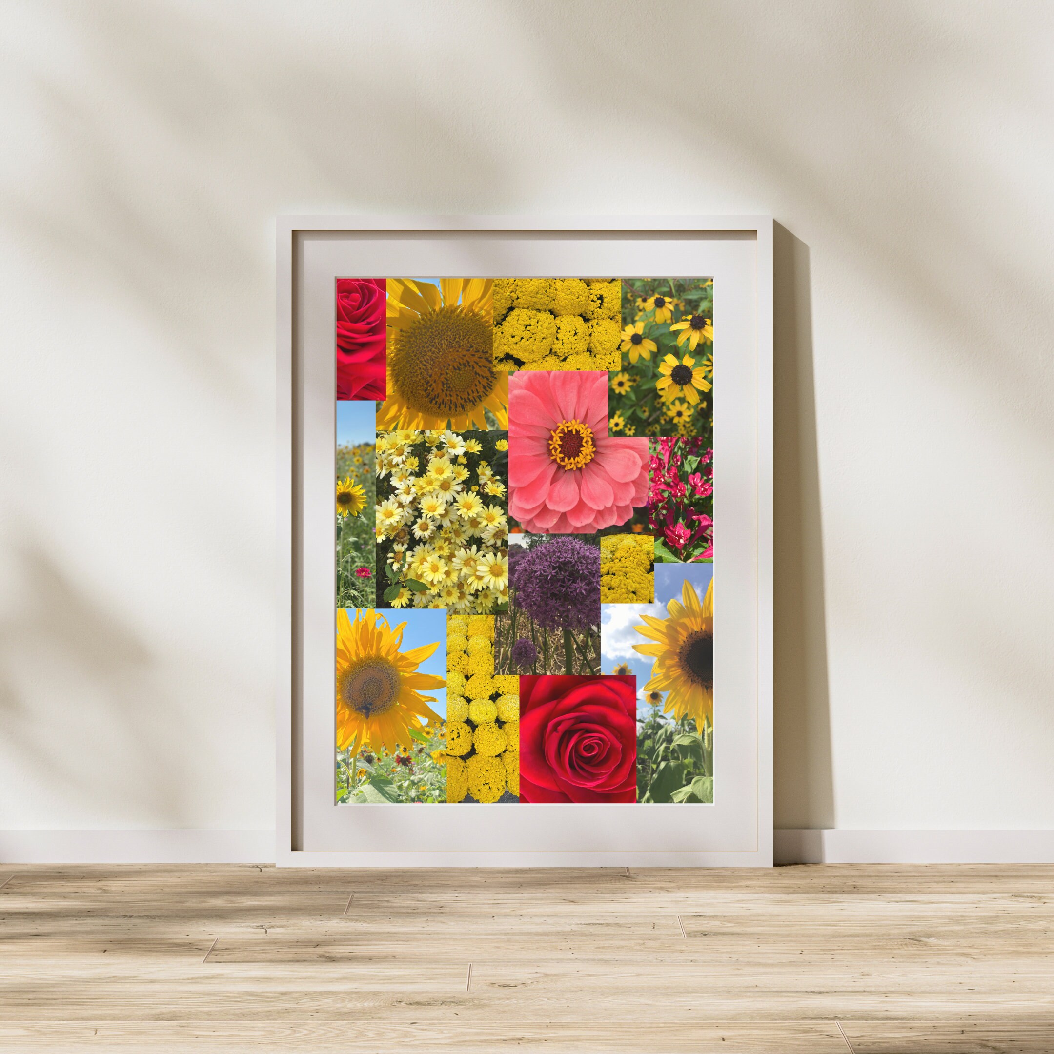 Flower Photo Collage Print - Etsy