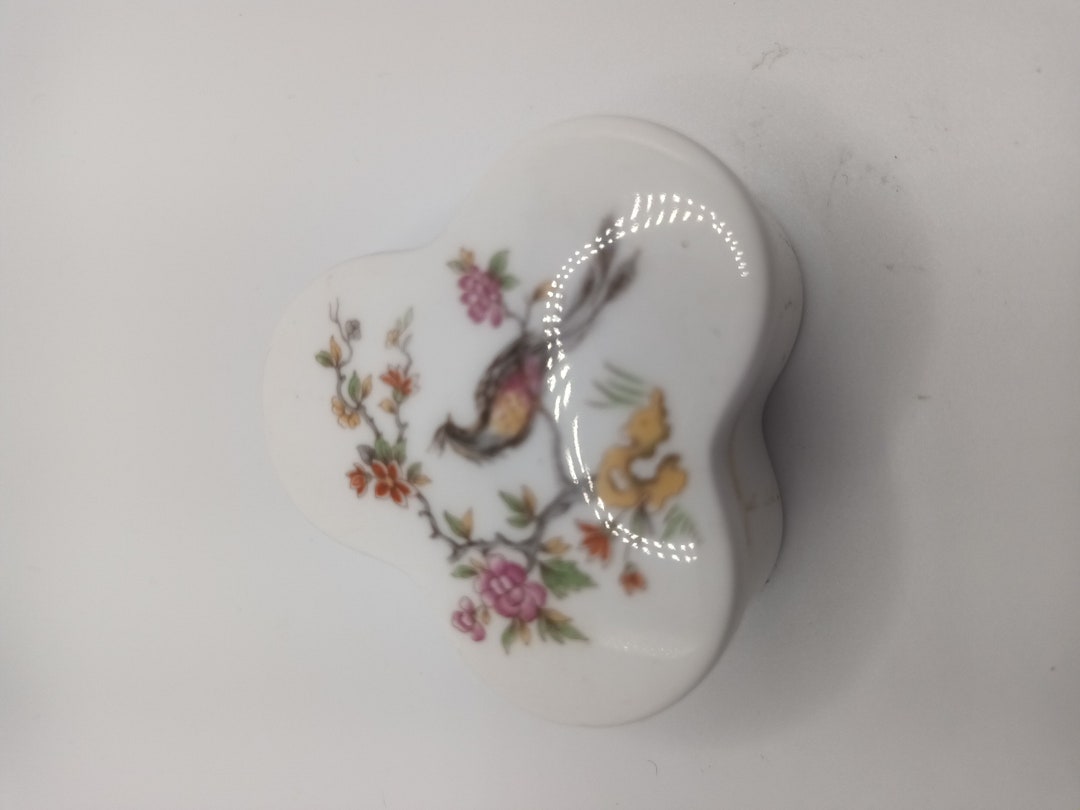 Vintage 1960s Royal Worcester Co. by Palissy Bone China Trinket Box - Etsy