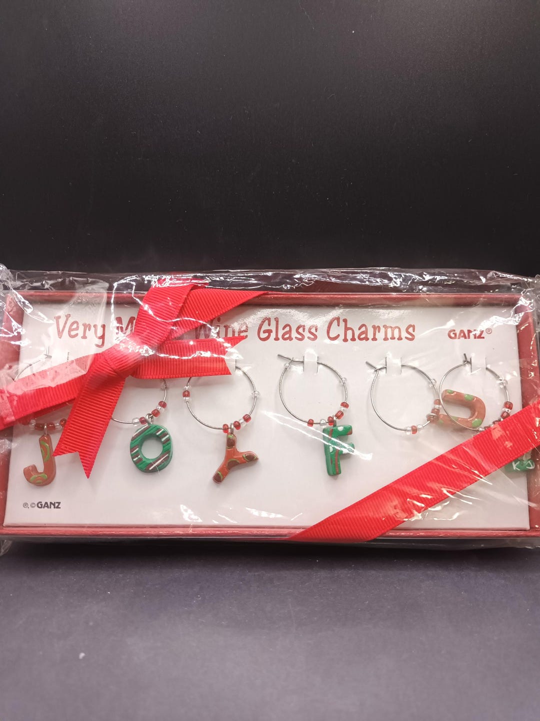 Ganz Blown Glass Wine Glass Charms - Etsy