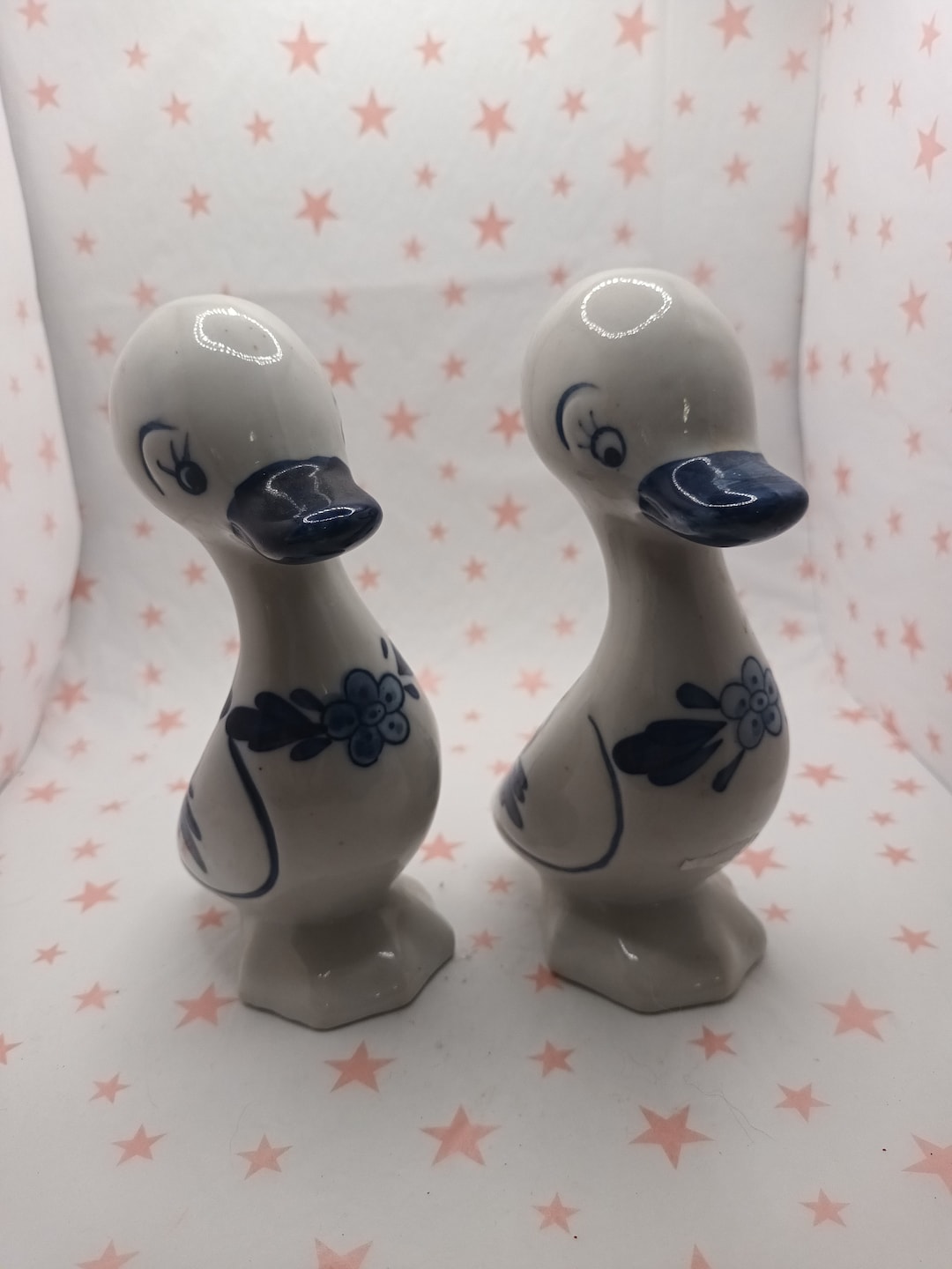 Vintage Blue Delft Duck Figurines-set of 2 - Etsy