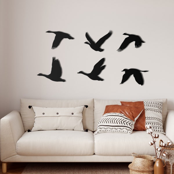 Metal Art Geese - Etsy
