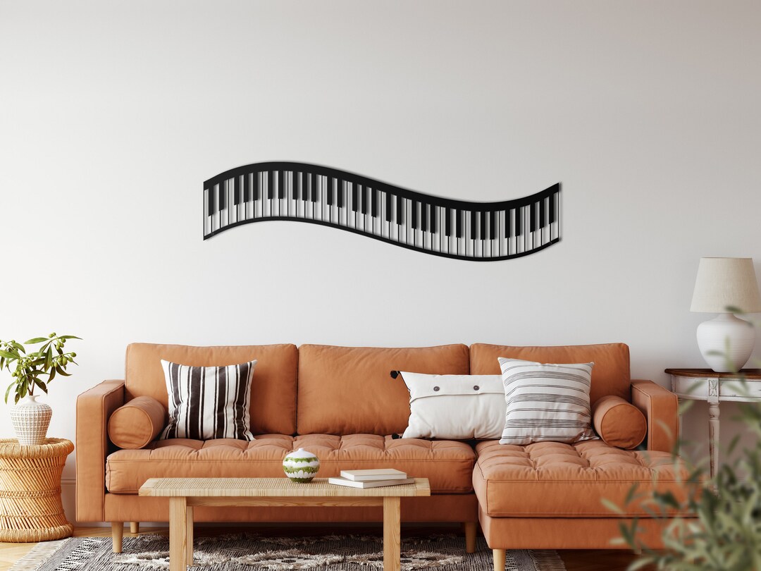 Metal Wall Art, Metal Piano Decor, Music Decoration, Metal Wall ...