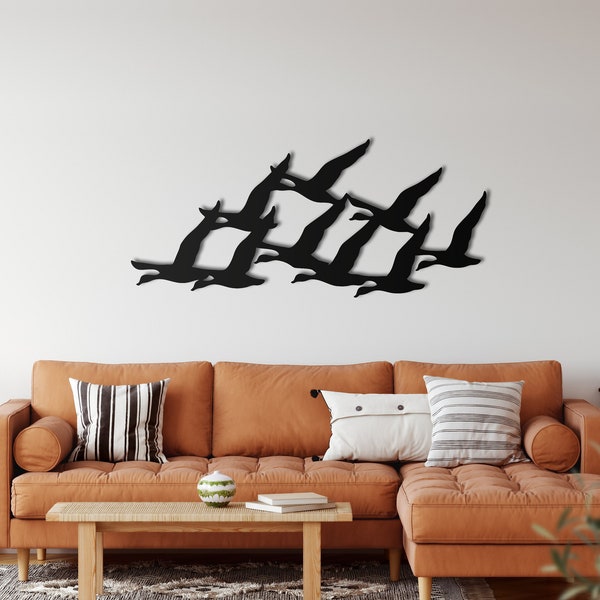 Metal Art Geese - Etsy