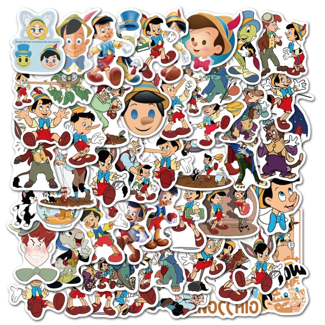 10 Disney Pinocchio Stickers for Water Bottles - Etsy