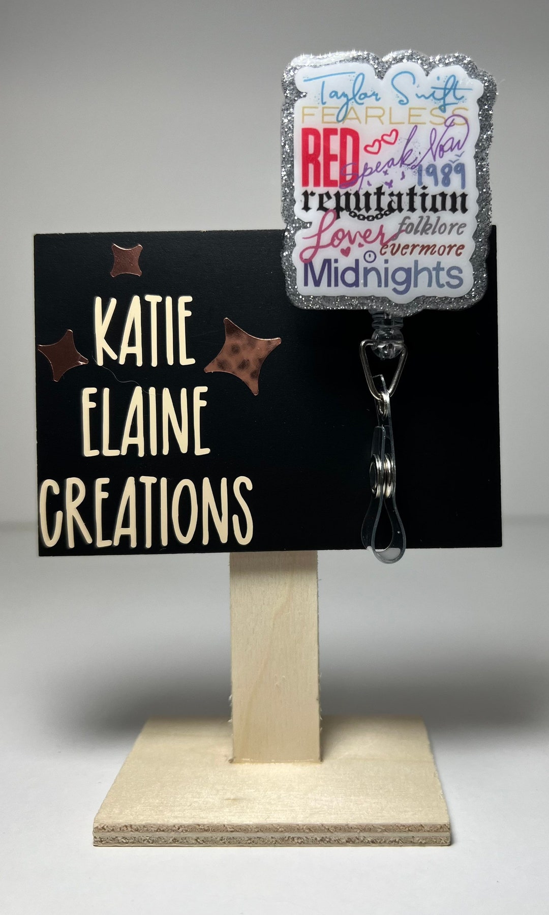 Handmade Taylor Swift Badge Reel, T-swift Album Badge. - Etsy