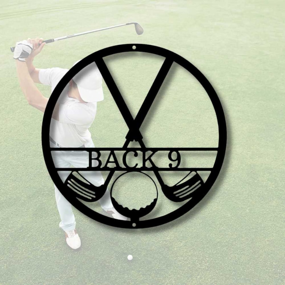 Personalized Golf Club Sign, Custom Golf Metal Sign, Golf Family Name ...