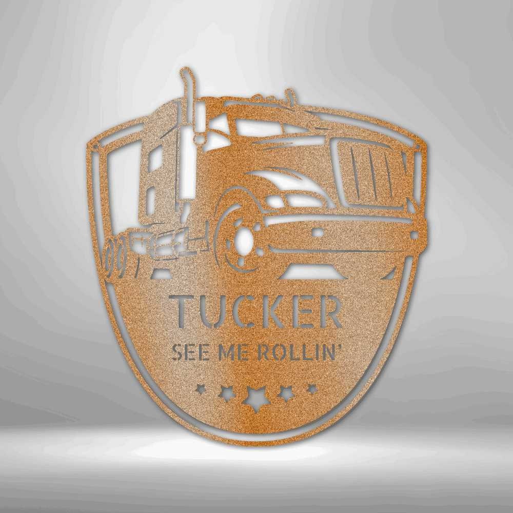 Custom Semi Truck Metal Sign Personalized Trucker Art - Etsy