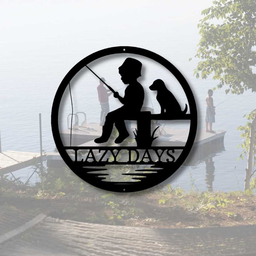 Personalized Little Fisher Monogram Sign, Kids Room Décor, Fishing ...