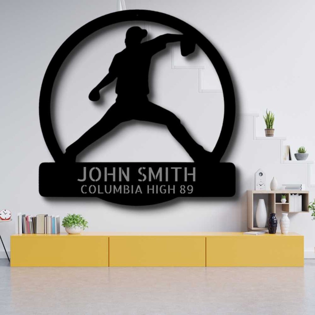 Personalized Pitch Perfect Metal Sign, Custom Baseball Metal Sign Gift ...