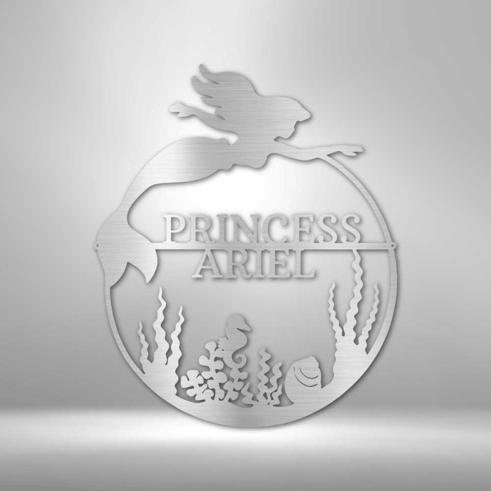 Custom Mermaid Metal Sign, Kids Room Wall Hanging, Door Hanger ...