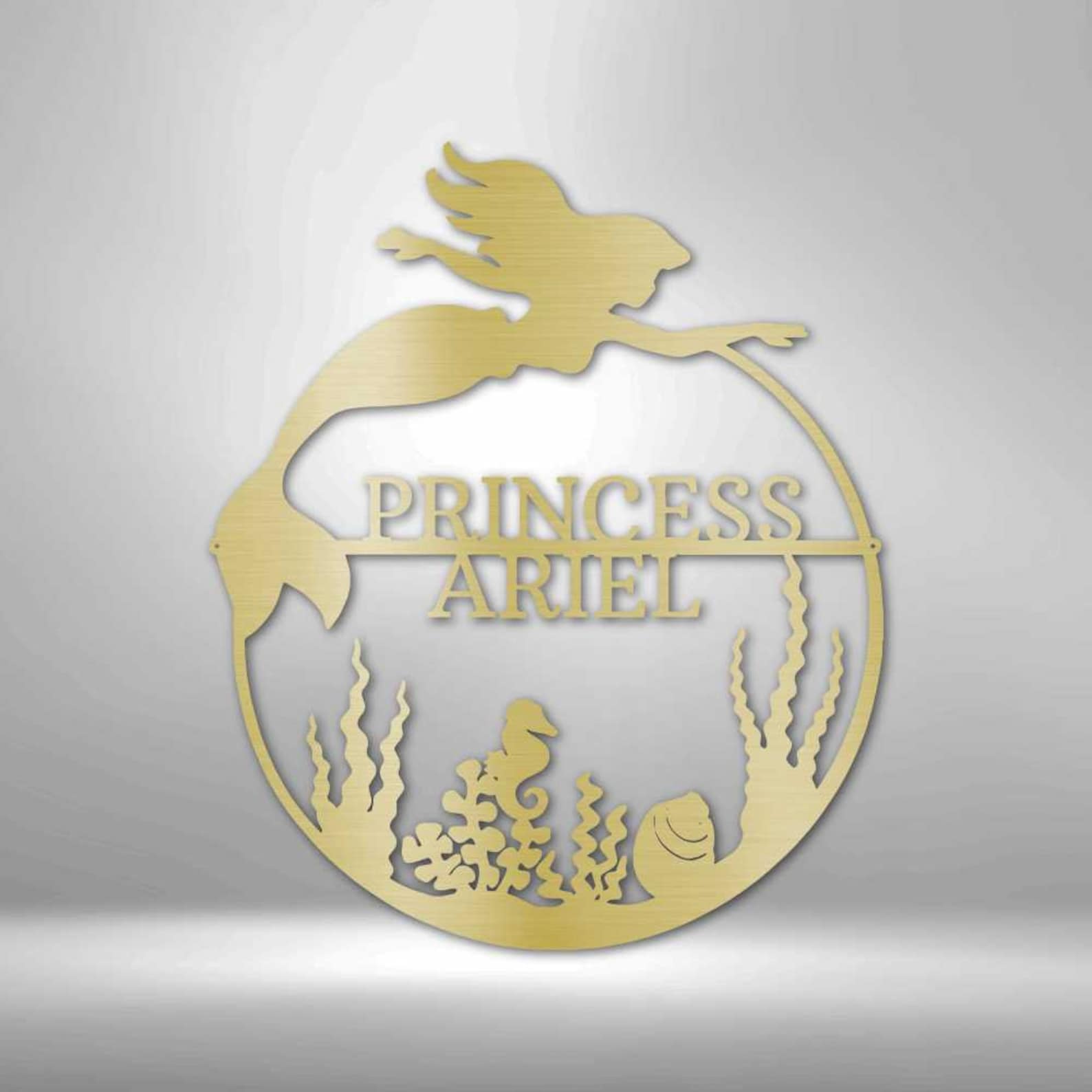 Custom Mermaid Metal Sign Kids Room Wall Hanging Birthday - Etsy