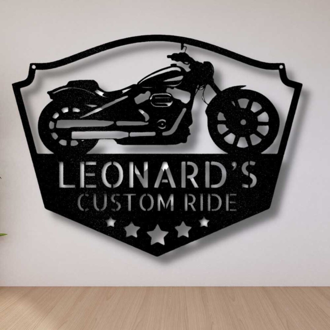 Personalized Chopper Motorcycle Metal Art, American Chopper Custom Shop ...