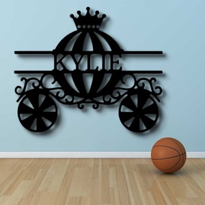 Personalized Carriage Metal Art Sign, Customized Carriage Name Sign ...