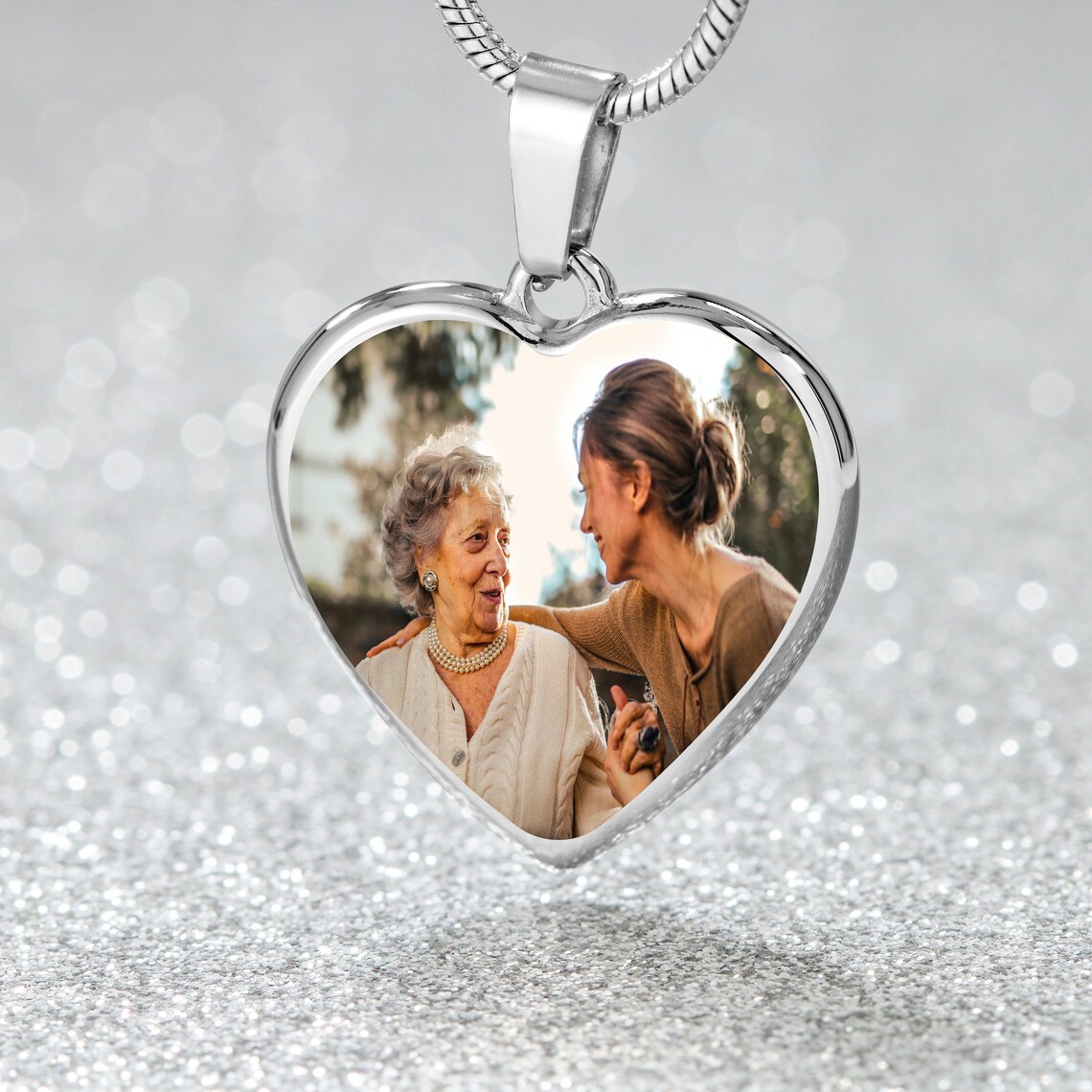 Loss of Loved One Necklace Sympathy Picture Necklace Loss of - Etsy