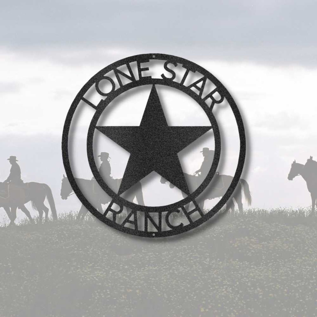 Texas Star Metal Wall Art, Personalized Housewarming Gift, Custom Metal ...