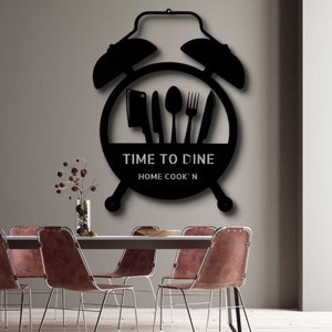 Personalized Food Time Metal Sign, Custom Food Time Metal Art Monogram ...