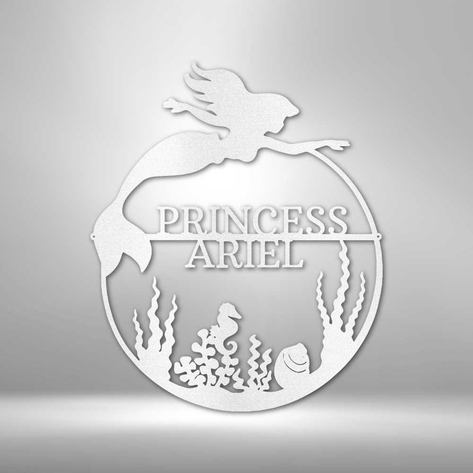 Custom Mermaid Metal Sign, Kids Room Wall Hanging, Door Hanger ...
