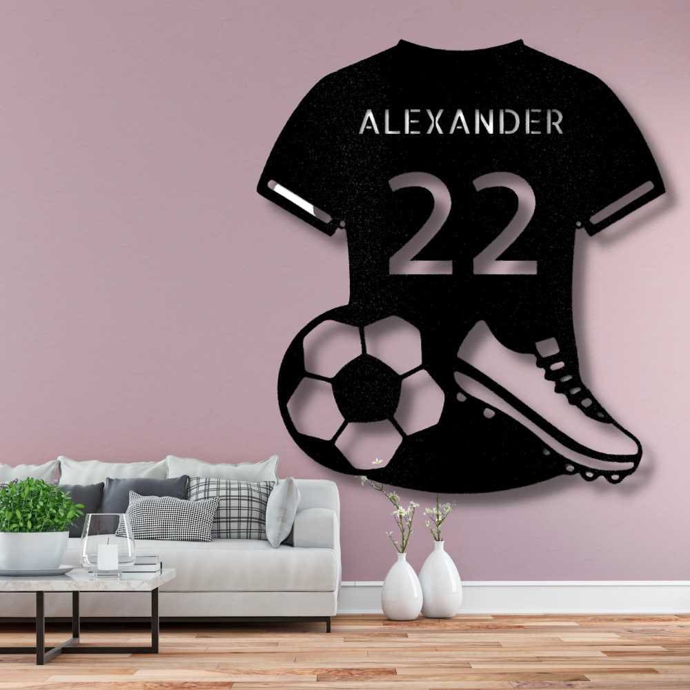 Personalized Soccer Jersey Metal Sign Wall Hanging - Etsy