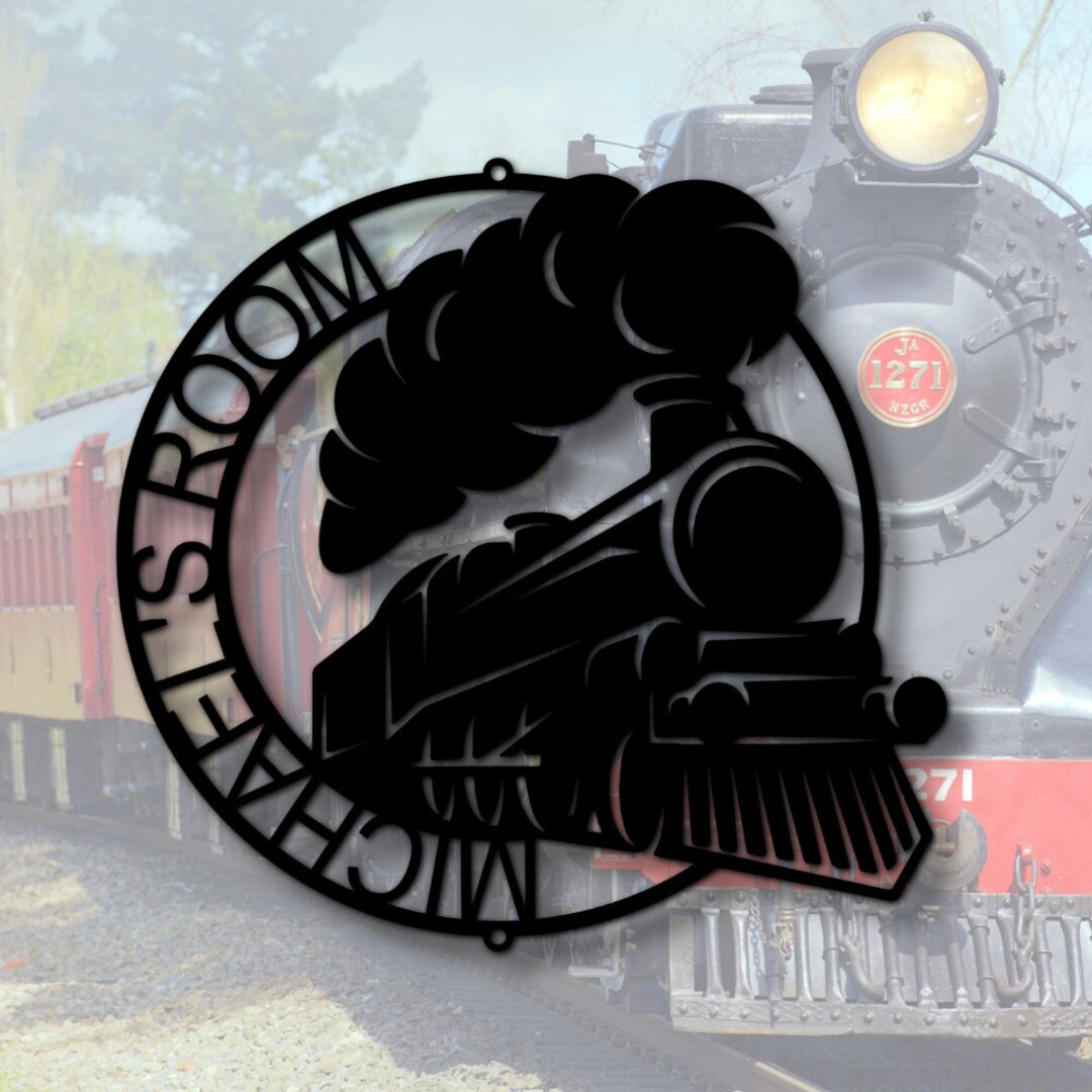 Personalized Classic Train Gift, Metal Train Décor, Metal Art Birthday ...