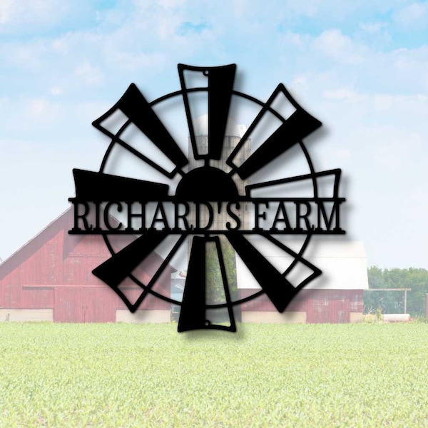 Outdoor Metal Sign Windmill - Etsy