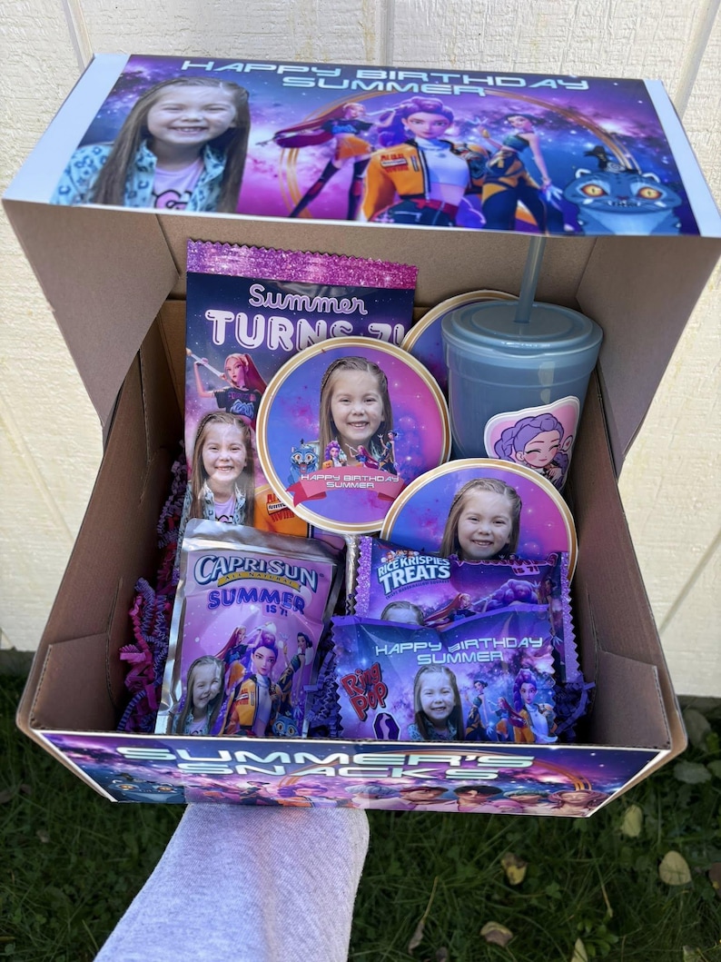 Custom Birthday Kpop Demon Huntrix Snack Box - Etsy