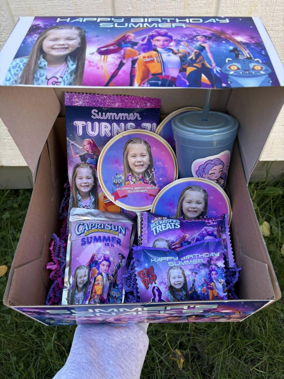 Custom Birthday Kpop Demon Huntrix Snack Box - Etsy