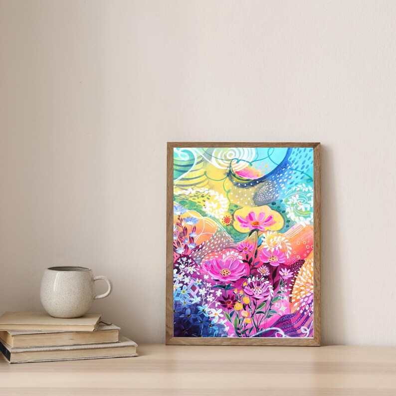 Original Painting, Handmade, Abstract Art as Wall Art, Gift for Her ...