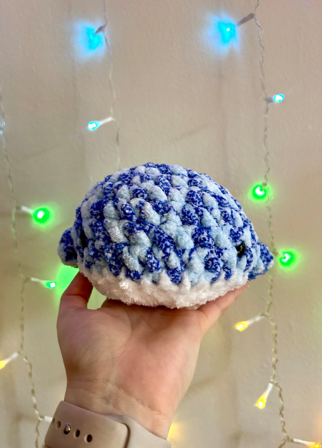 Little Crochet Whale | Cute Ocean Animal Toy | Aquatic Stuffie | Round ...