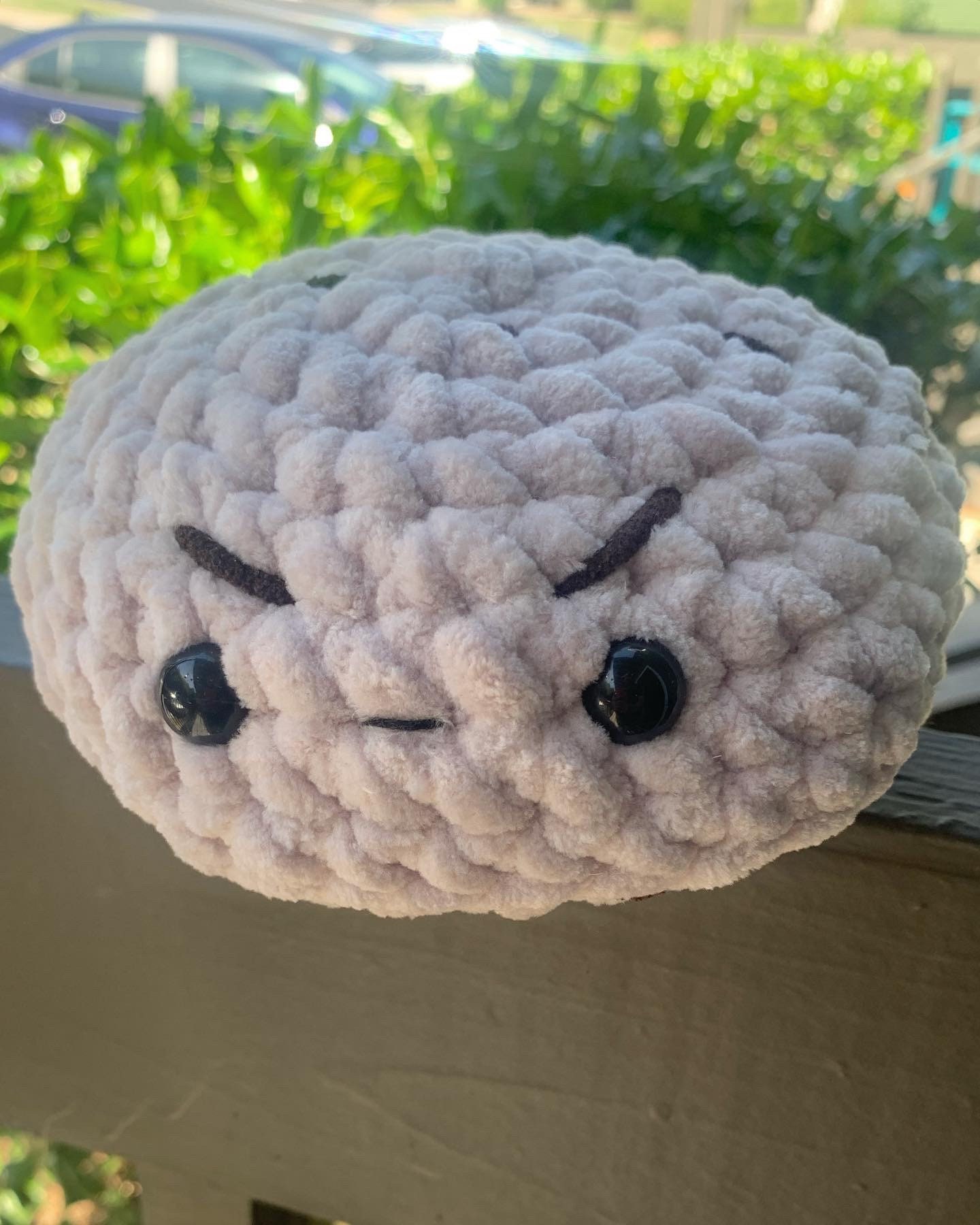 Angry Chocolate Chip Cookie | Crochet Cookie Plush | Handmade Plush ...