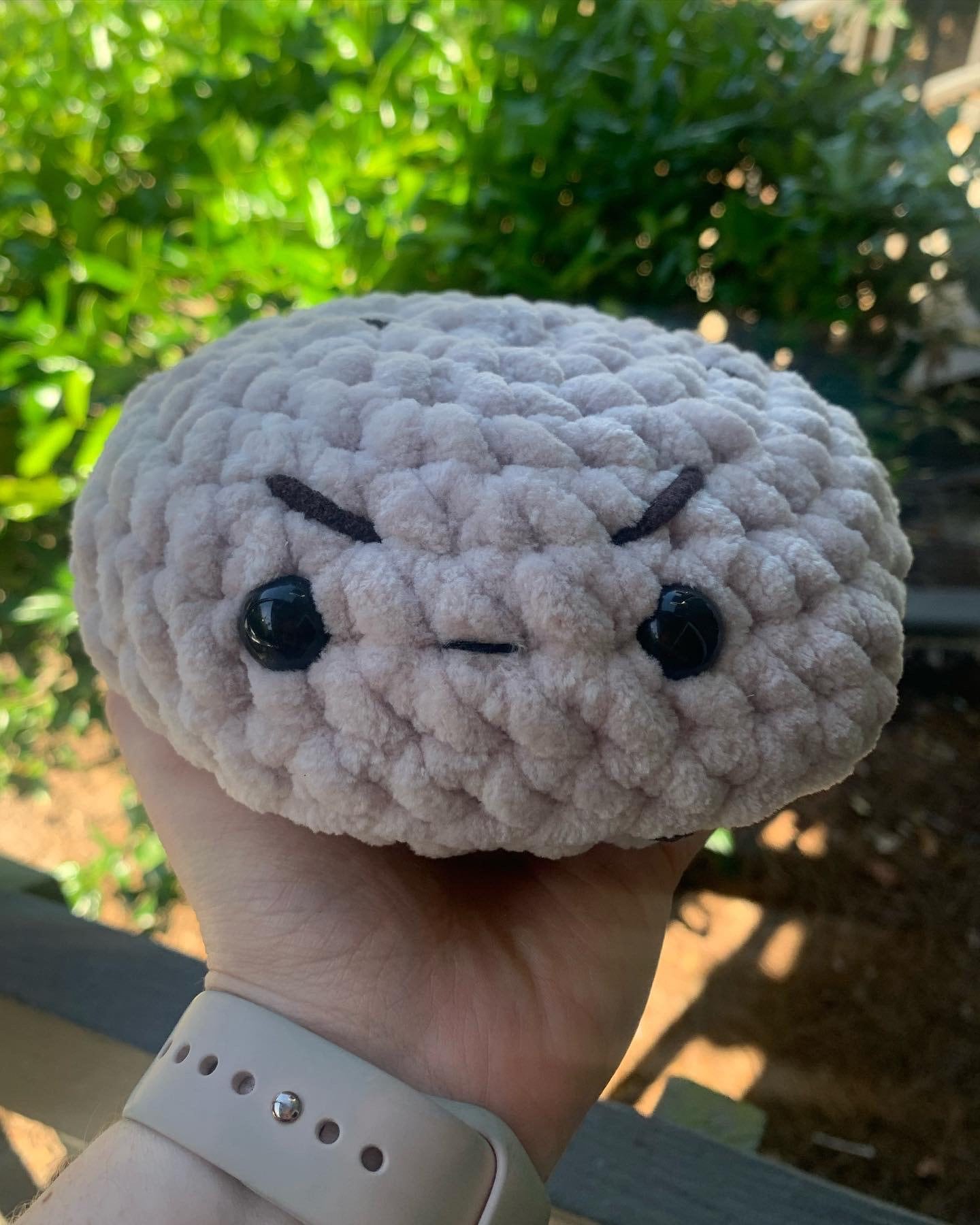 Angry Chocolate Chip Cookie | Crochet Cookie Plush | Handmade Plush ...