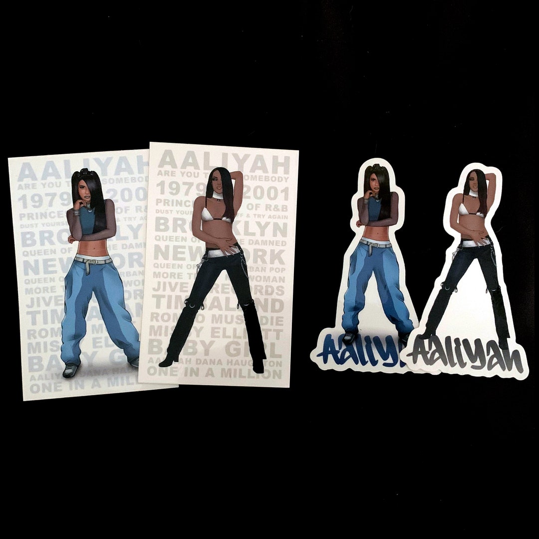 Aaliyah 'are You That Somebody' Fan Art Sticker - Etsy