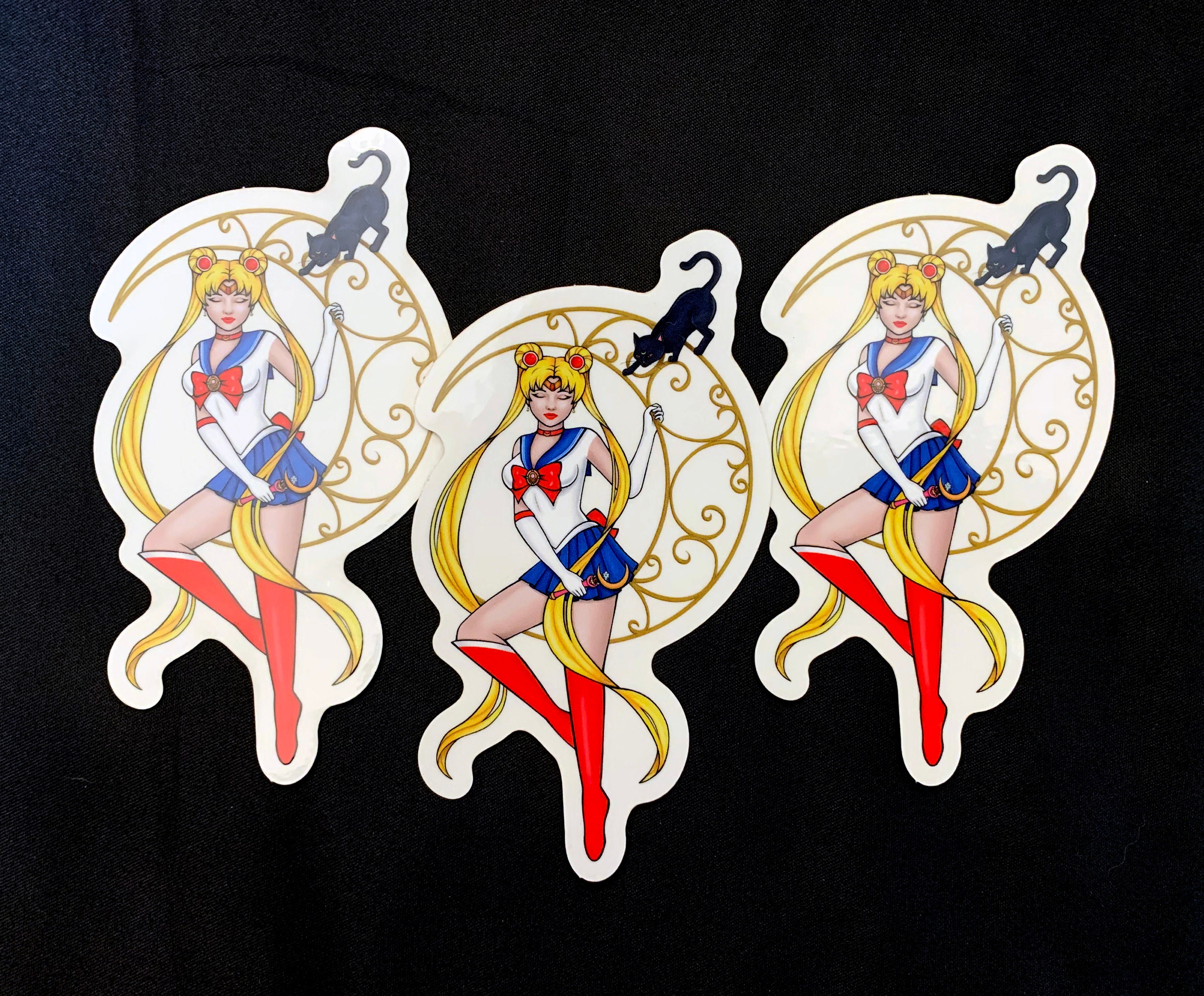 Sailor Moon Transparent Fan Art Sticker - Etsy