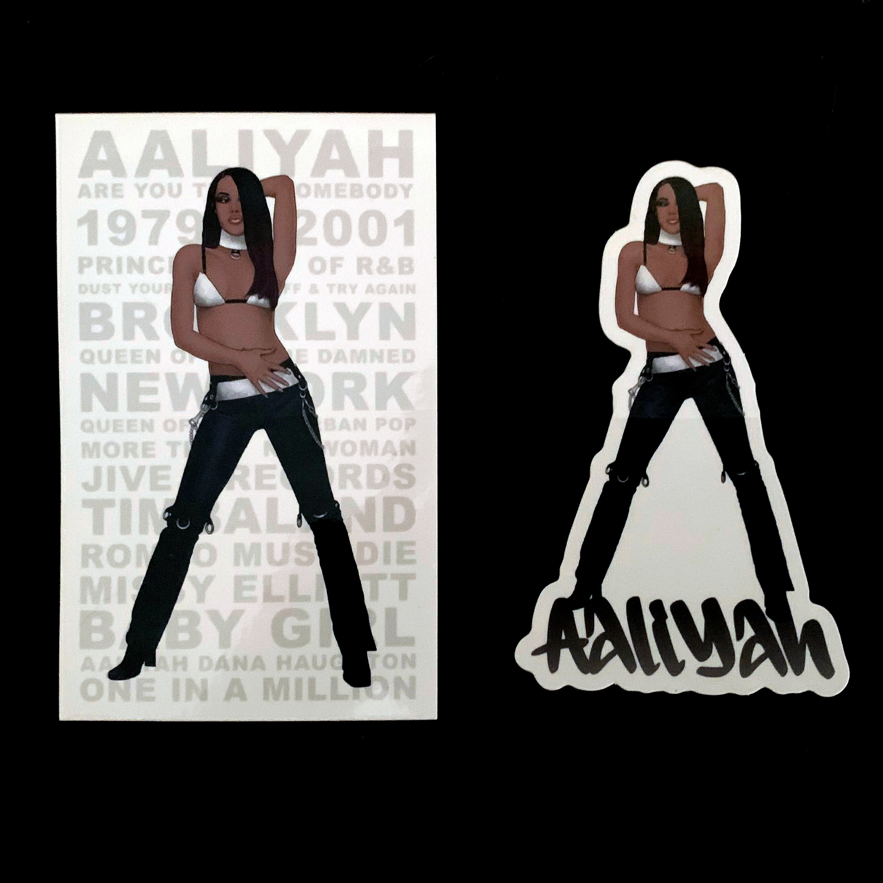 Aaliyah 'are You That Somebody' Fan Art Sticker - Etsy