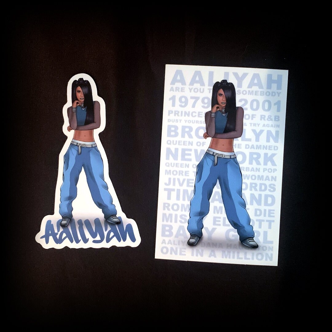 Aaliyah 'are You That Somebody' Fan Art Sticker - Etsy