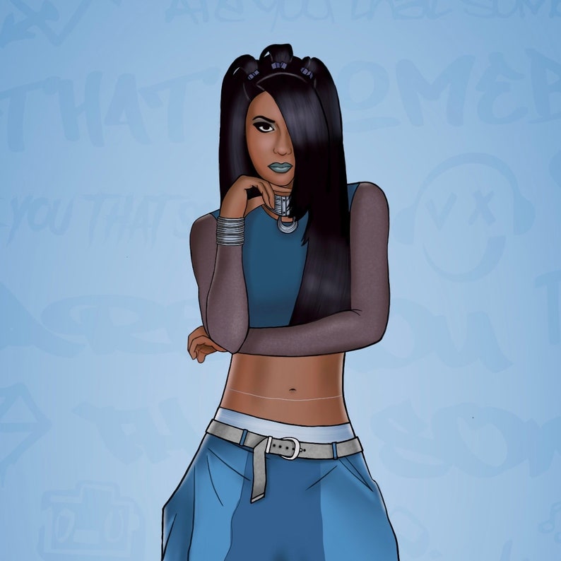 Aaliyah 'are You That Somebody' Fan Art Sticker - Etsy