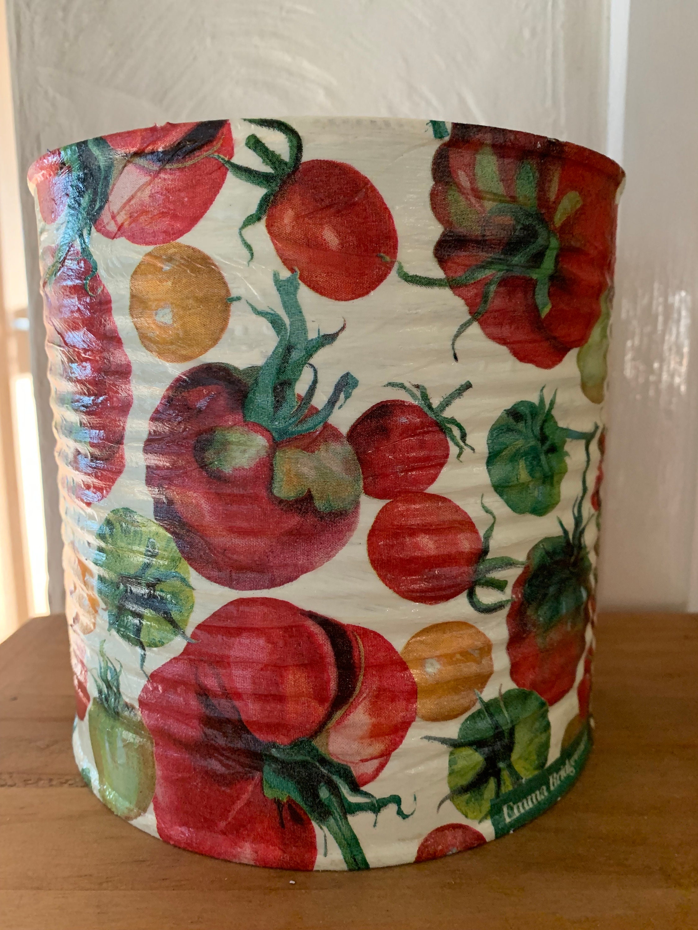 Emma Bridgewater Decoupaged Design Tins / Fruit and Veg / Recycled/15cm ...